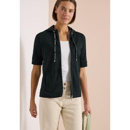 Cecil Damen Sweatjacke mit Hoodie und Zipper XS (36)
