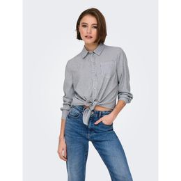 Only Damen Only Hemdbluse &raquo;ONLLECEY LS KNOT SHIRT NOOS WVN&laquo; grau XS