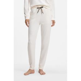 BOSS Damen BOSS Relaxhose &raquo;CP Stripe_Pants Cuff&laquo; mit kontrastfarbener Kordel wei&szlig; M, N-Gr