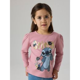 name it M&auml;dchen T-Shirt &raquo;NMFJINA STITCH LS TOP BOX NOOS WDI&laquo; Baumwollmischung, regular fit 110