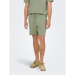Only & Sons Only & Sons Herren ONLY & SONS Shorts &raquo;ONSKIAN LIFE REG SEERSUCKER SHORTS NOOS&laquo; gr&uuml;n S, N-Gr