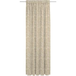 Adam Vorhang &raquo;Flower Cuv&eacute;e Light&laquo; Multifunktionsband 1 Stk. tlg. aus 100% Bio-Baumwolle beige Jacquard, Baumwolle 175cm, Multifunktionsband, 142cm