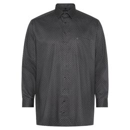 OLYMP Herren OLYMP Langarmhemd &raquo;Big & Tall&laquo; Neue COMFORT FIT BIG Kollektion, Businesshemd, New-Kentkragen silber 50, N-Gr