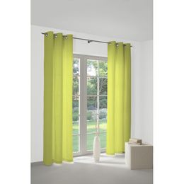 WIRTH Vorhang &raquo;NEUFAHRN&laquo; &Ouml;sen 1 Stk. tlg. gr&uuml;n Jacquard, Polyacryl, Polyester 225cm, &Ouml;sen, 135cm
