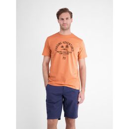 Lerros Herren Lerros Print-Shirt regular fit, Kurzarm-Design, mit auff&auml;lligem Print M