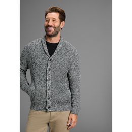 MAN'S WORLD Man's World Herren Strickjacke &raquo;Mit Knopfleiste und Taschen&laquo; melierte Optik,weicher Griff, Perfekt f&uuml;r die k&auml;ltere Jahreszeit grau XXL (60/62)