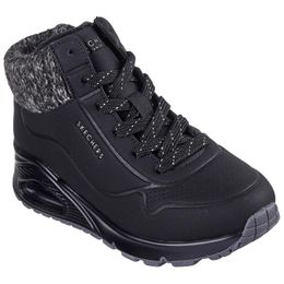 Skechers M&auml;dchen Sneaker &raquo;Uno Gen1 - Darling Daze&laquo; , Schn&uuml;rboots, Winterstiefel, High Top Sneaker mit Warmfutter schwarz 32