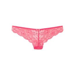 Lascana String pink Gr. 44/46 f&uuml;r Damen. Mit Schleife. K&ouml;rpernah