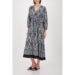 monari Damen Maxikleid Ohne Tasche Regular fit mit V-Ausschnitt 38, N-Gr