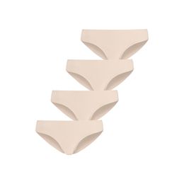 Lascana Damen Lascana Jazz-Pants Slips 4er-Pack, aus elastischer Baumwolle beige 32/34