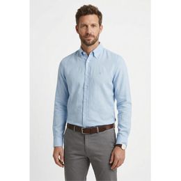 BOSS Herren BOSS Leinenhemd &raquo;LIAM&laquo; 100% Leinen mit Button-Down-Kragen, regular fit blau M (39/40), N-Gr