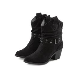 Lascana Cowboy Stiefelette 'Herbststiefelette,' schwarz Gr. 42 f&uuml;r Damen