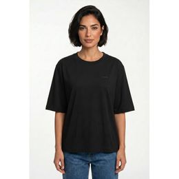 BOSS Orange Damen BOSS Orange T-Shirt &raquo;Eregular Premium Damenmode&laquo; mit Logo-Detail, Relaxed Fit schwarz XS