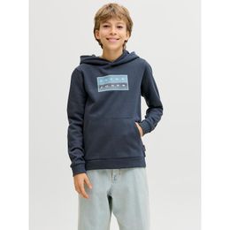 Jack & Jones Jack & Jones Junior Herren Kapuzensweatshirt &raquo;JCOFUSION GRAPHIC SWEAT HOOD UNB SN JNR&laquo;, Baumwollmischung, normal geschnitten 152