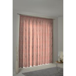 WIRTH Vorhang &raquo;Stuben&laquo; Multifunktionsband 1 Stk. tlg. rot Jacquard, Baumwolle, Polyester 145cm, Multifunktionsband, 132cm