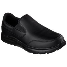 Skechers Herren Berufsschuh &raquo;FLEX ADVANTAGE SR&laquo; Slipper f&uuml;r Gastronomie, Pflege, Krankenhaus mit Stretcheinsatz schwarz 42