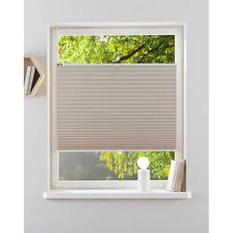 OTTO home Plissee &raquo;LAHOLM&laquo; Lichtschutz ohne Bohren verspannt Fixma&szlig;, Bestseller mit &uuml;ber 4000-Bewertungen, f&uuml;r Fenster & T&uuml;r beige Obermaterial: 100% 
