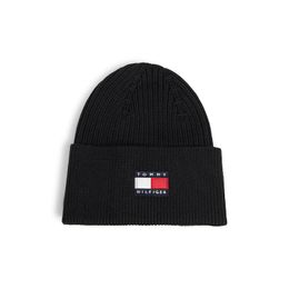 Tommy Hilfiger Jungen Beanie &raquo;HERITAGE FLAG BEANIE&laquo; Regular fit mit Markenlogo schwarz S/M