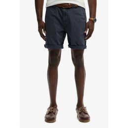 Superdry Herren Chinoshorts &raquo;UTILITY CHINO SHORT&laquo; mit Baumwollmischung, Relaxed Fit, knielang, aus Webmaterial blau 38, N-Gr
