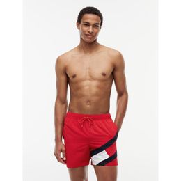 Tommy Hilfiger Swimwear Herren Badeshorts &raquo;SF MEDIUM DRAWSTRING&laquo; mit Tommy Hilfiger Markenlabel rot XXL (56), N-Gr