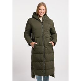 Ragwear Damen Steppmantel &raquo;PATRISE&laquo; warm gef&uuml;ttert, hinten l&auml;nger als vorn gr&uuml;n L