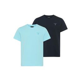 Chiemsee Herren T-Shirt &raquo;2pack BOYS SHIRT&laquo; Packung, 2 2er-Pack, Kurzarm, mit Rundhalsausschnitt, aus Baumwolle blau 170/176