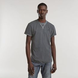 G-Star Raw G-Star Herren G-STAR T-Shirt &raquo;Nifous&laquo; Rundhals, mit Rippeinsatz schwarz S