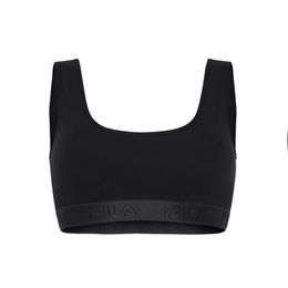 Fila Damen B&uuml;gelloser BH elastisches Unterbrustband, Baumwollmix schwarz M, N-Gr