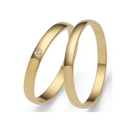 Firetti Unisex Trauring &raquo;Schmuck Geschenk Gold Hochzeit Ehering Trauring "LIEBE"&laquo; Made in Germany, wahlweise mit oder ohne Brillant gold 50, 0,01 SI =