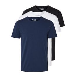 Selected Herren Selected T-Shirt &raquo;SLHROLAND SS O-NECK TEE 3-PACK NOOS&laquo; schwarz XXL