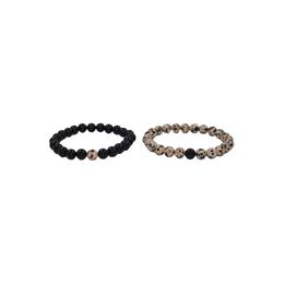 Firetti Armband Set &raquo;Multipack Schmuck Geschenk Zugarmb&auml;nder Steinarmband Edelstein&laquo; Made in Germany - mit Howlith, T&uuml;rkis oder Dalmatiner Jaspis und 