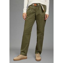 Laura Scott Damen Chinohose gerade Passform im Comfort Fit, elastisches Material gr&uuml;n 40, N-Gr