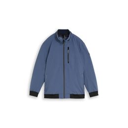 Tom Tailor Plus Herren Tom Tailor PLUS Blouson mit Kapuze mit Stehkragen und Rei&szlig;verschluss / Gro&szlig;e Gr&ouml;&szlig;en 3XL