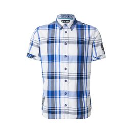 CAMP DAVID Hemd Herren Gr&ouml;&szlig;e S blau / navy / wei&szlig;