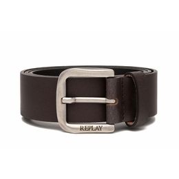Replay Herren Lederg&uuml;rtel schwarz 100