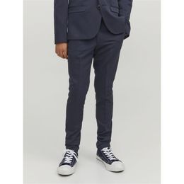 Jack & Jones Jack & Jones Junior Kinder Anzughose &raquo;JPRSOLAR elastisch, pflegeleicht, komfortabel&laquo; unifarben, modisch, slim fit, Web blau 146, N-Gr