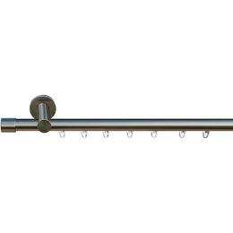 OTTO home Gardinenstange &raquo;TANBUL&laquo; &Oslash; 20 mm 1 l&auml;ufig-l&auml;ufig Fixma&szlig; Innenlauf Komplett-Set inkl. Gleitern und Montagematerial silber Eisen B/L: 120cm &Oslash; 