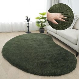 LeGer Home by Lena Gercke Hochflor-Teppich &raquo;Halrum, einfarbig, besondere Form, modern&laquo; U-f&ouml;rmig 25 mm H&ouml;he organische Form, bean shape, kuschelig, 