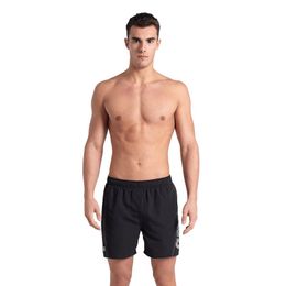 arena Herren Badeshorts &raquo;FUNDAMENTALS arena LOGO BOXER R&laquo; schnelltrocknendes Material, mit elastischem Bund schwarz-wei&szlig; XXL, N-Gr