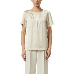 comma, Comma Damen Shirtbluse Sommer-Bluse mit gerafftem Kragen und Cut-out 38