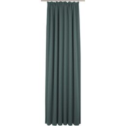 WIRTH Vorhang &raquo;Torbole&laquo; Kr&auml;uselband 1 Stk. tlg. blau Jacquard, Baumwolle, Polyester 125cm, Kr&auml;uselband, 65cm