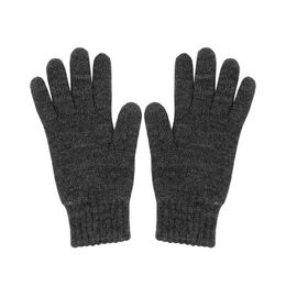MaxiMo Damen MaxiMo Strickhandschuhe Fingerhandschuhe, Wolle, w&auml;rmend, atmungsaktiv, basic, bequem grau 4