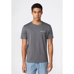 Champion Herren T-Shirt &raquo;Icons Tee&laquo; Kurzarm, aus Baumwolle, sportliche Passform, auch in gro&szlig;en Gr&ouml;&szlig;en grau M