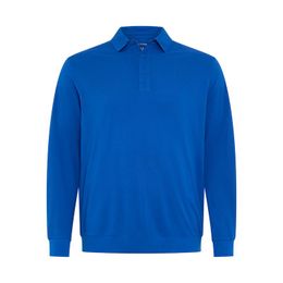 Man's World Plus Herren Poloshirt &raquo;auch in Grosse Gr&ouml;&szlig;en bis Gr. 7XL Bauch-Fit&laquo; mit Langarm, klassischer Polokragen, mit Knopfleiste am Ausschnitt 