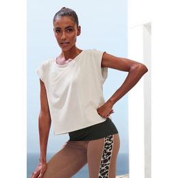 active by Lascana Lascana Active Damen LASCANA ACTIVE Layershirt 2 in 1 T-Shirt im Layer-Design schwarz XS (32/34)
