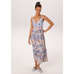 Aniston Casual Damen Aniston CASUAL Sommerkleid im trendigen Muster-Mix bunt 44, N-Gr