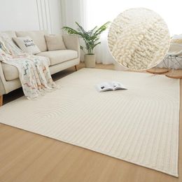 OTTO home Teppich &raquo;Jola Hoch-Tief-Design, Scandi-Look, Zen&laquo; rechteckig 10 mm H&ouml;he Boho, Modern, 3D, Wohnzimmer, Schlafzimmer, wasserabweisend beige 