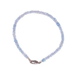 Firetti Damen Armband &raquo;Schmuck Geschenk Silber 925 Armschmuck Armband Edelstein Topas&laquo; Made in Germany - mit Blautopas bunt 17, Silber 925 (
