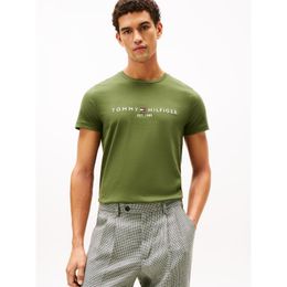 Tommy Hilfiger Herren T-Shirt &raquo;TOMMY LOGO TEE&laquo; gr&uuml;n XXL