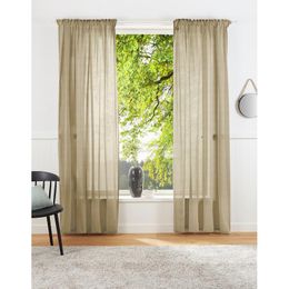 LeGer Home by Lena Gercke Vorhang &raquo;Lanea&laquo; Multifunktionsband 1 Stk. tlg. Leinenoptik, 1 Schal, verschiedene Gr&ouml;&szlig;en gelb Baumwolle, Polyester 145cm, 